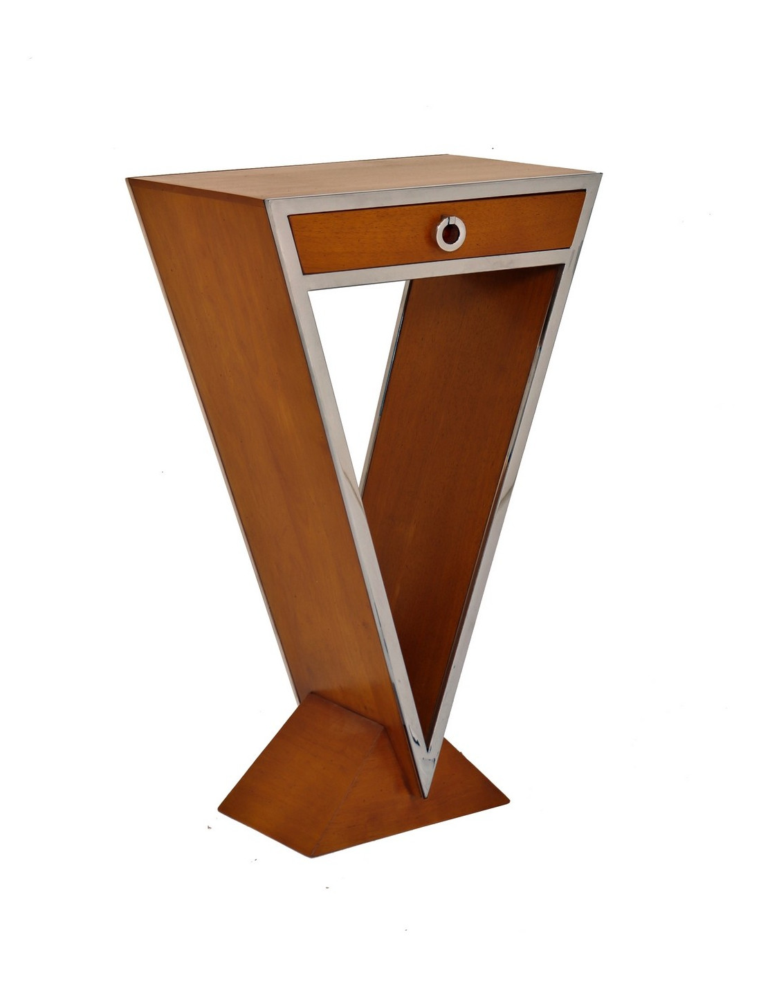 Côté Loges | Console Gatsby 1 tiroir en hévéa artisanal